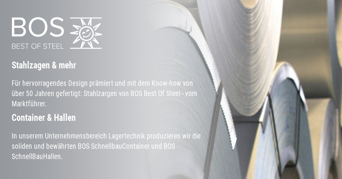 Steel frames, containers and warehouses | BOS Best Of Steel